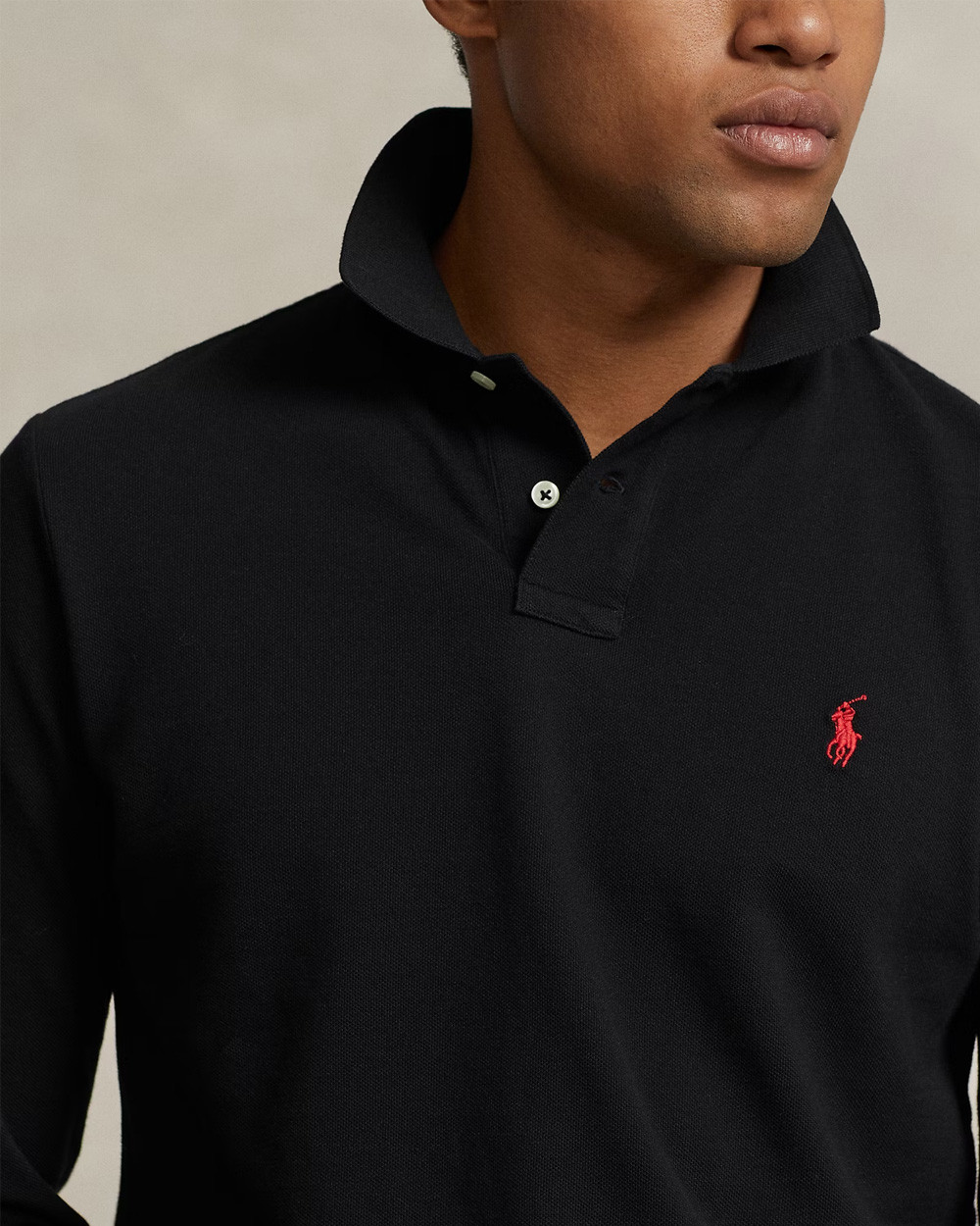 POLO RALPH LAUREN MEN'S LONG-SLEEVED POLO SHIRT - 710680790045 ...