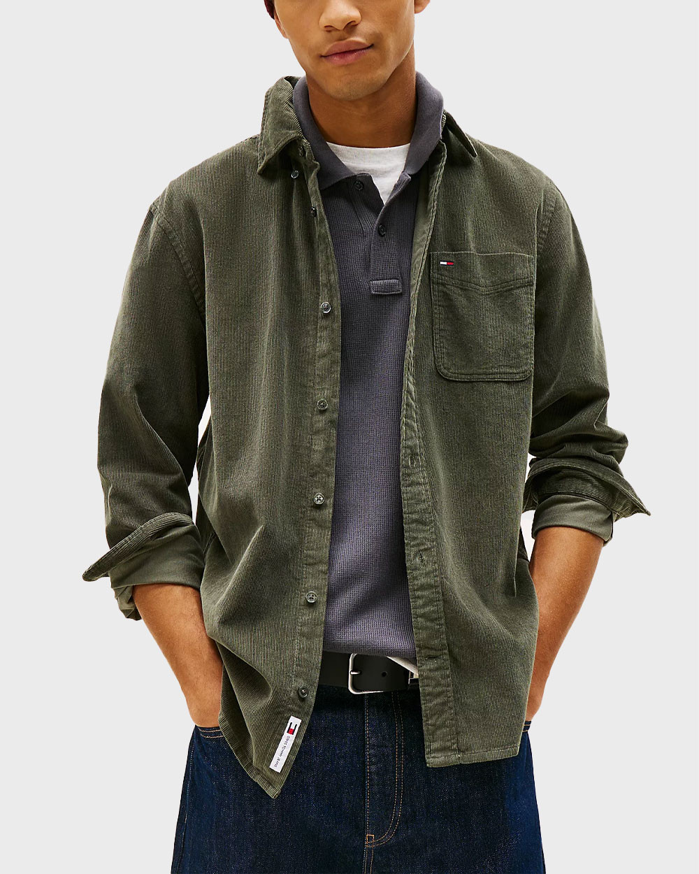 TOMMY JEANS ΑΝΔΡΙΚΟ ΚΟΤΛΕ ΠΟΥΚΑΜΙΣΟ - DM0DM22021 - sagiakos-stores.gr