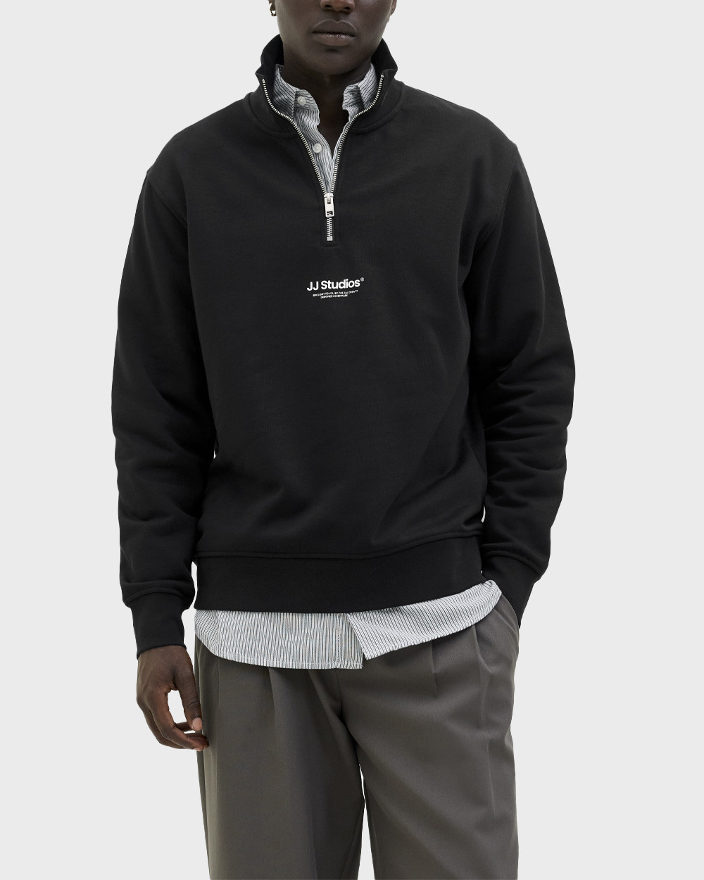 JACK & JONES SOHO ΑΝΔΡΙΚΟ HALF-ZIP ΦΟΥΤΕΡ - 12278793 - sagiakos-stores.gr